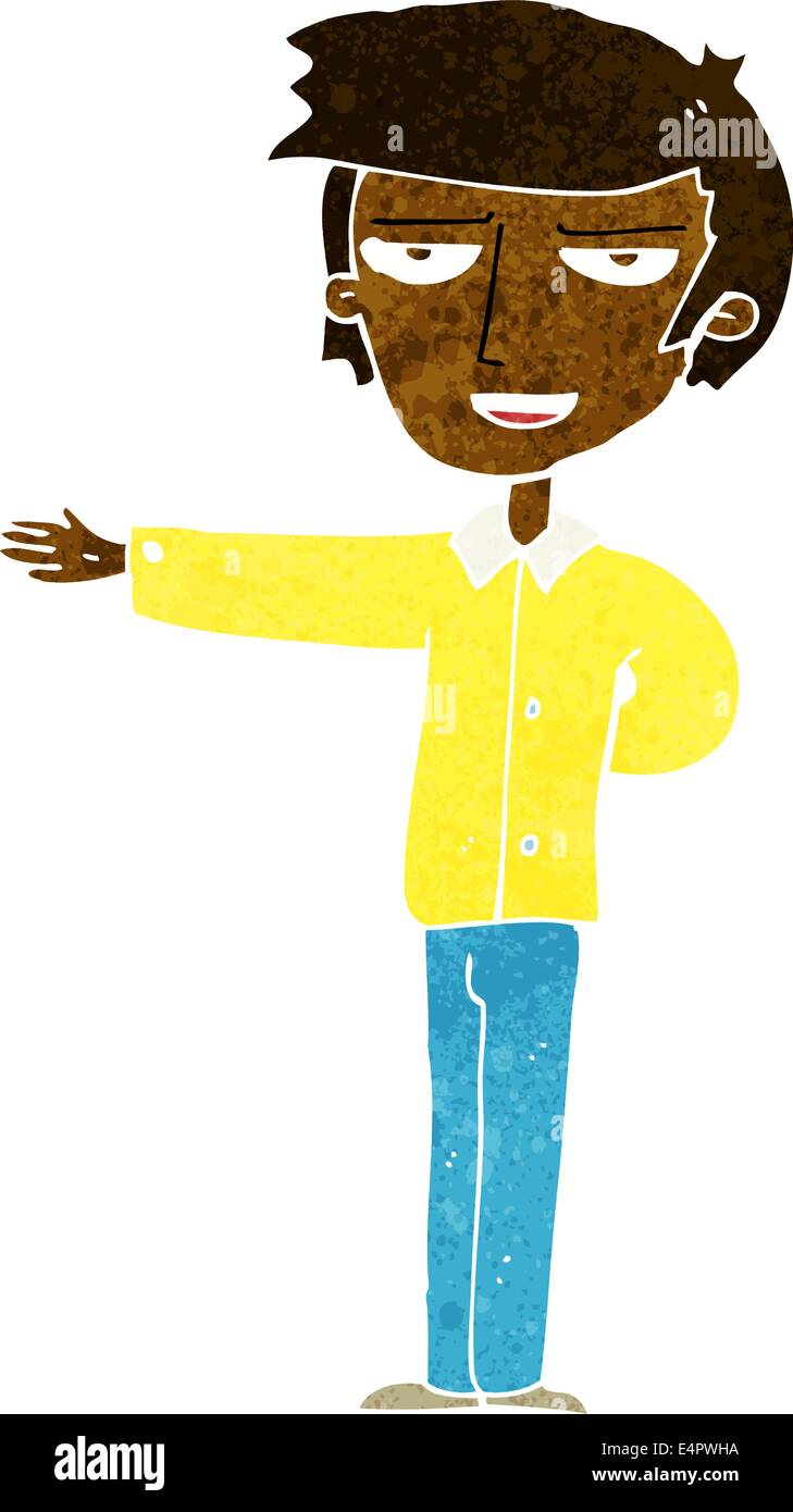 cartoon man gesturing welcome Stock Vector Image & Art - Alamy