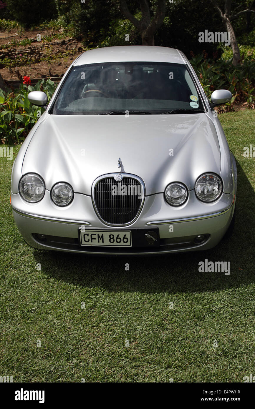 Silver Jaguar S-Type Stock Photo - Alamy