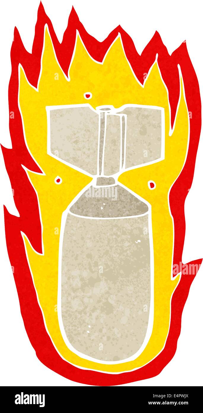 cartoon flaming bomb Stock Vector Image & Art - Alamy