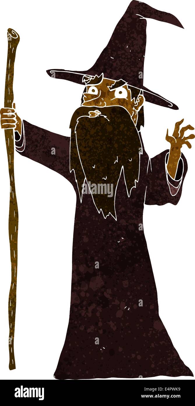 cartoon spooky wizard Stock Vector Image & Art - Alamy