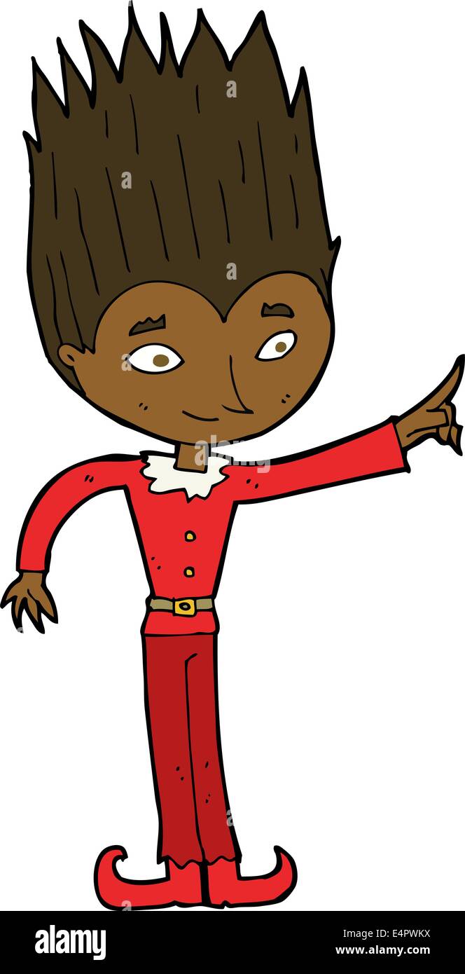 cartoon magic christmas elf Stock Vector Image & Art - Alamy