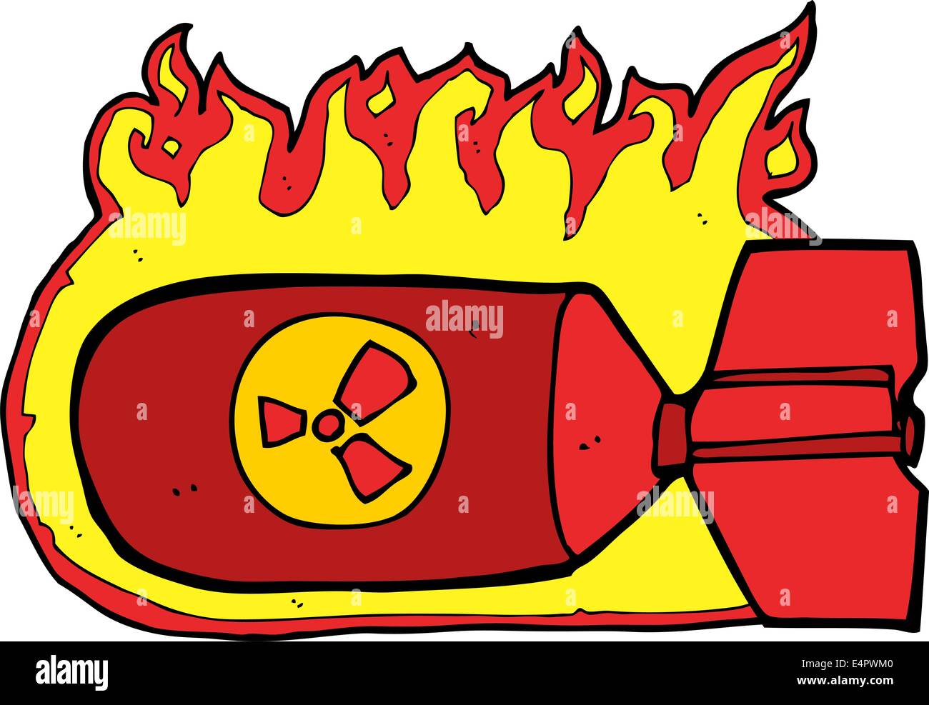 cartoon nuclear bomb Stock Vector Image & Art - Alamy