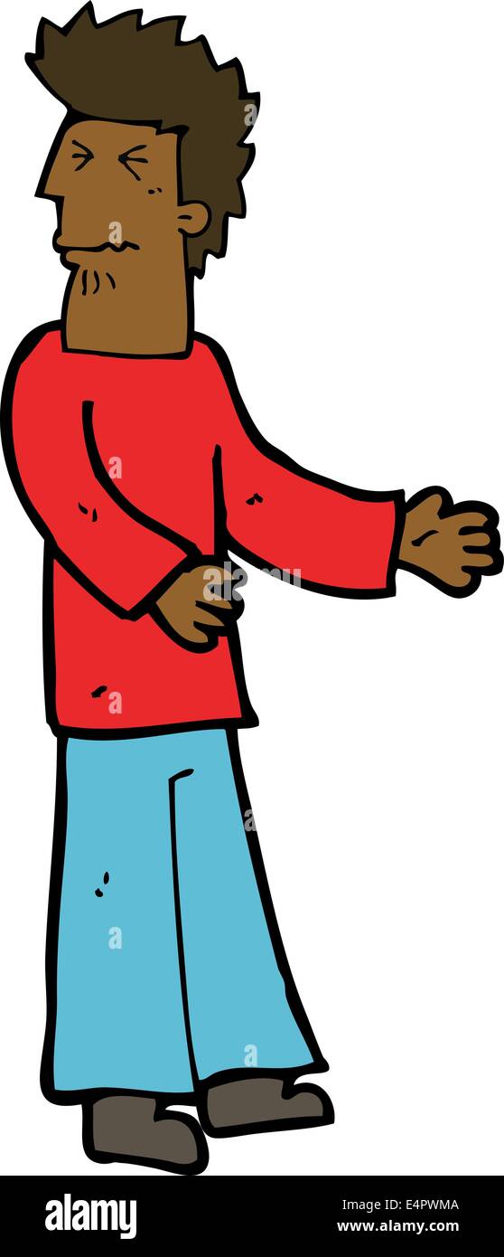 cartoon disgusted man Stock Vector Image & Art - Alamy