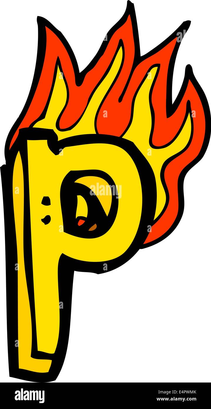 cartoon flaming letter Stock Vector Image & Art - Alamy