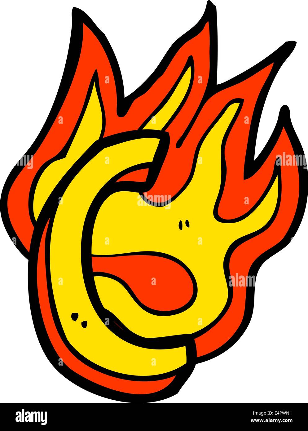 cartoon flaming letter Stock Vector Image & Art - Alamy