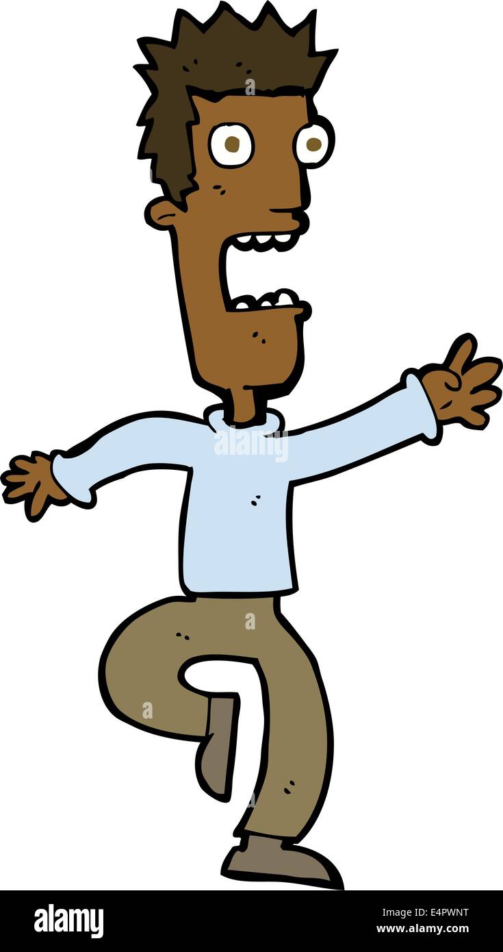 cartoon shrieking man Stock Vector Image & Art - Alamy