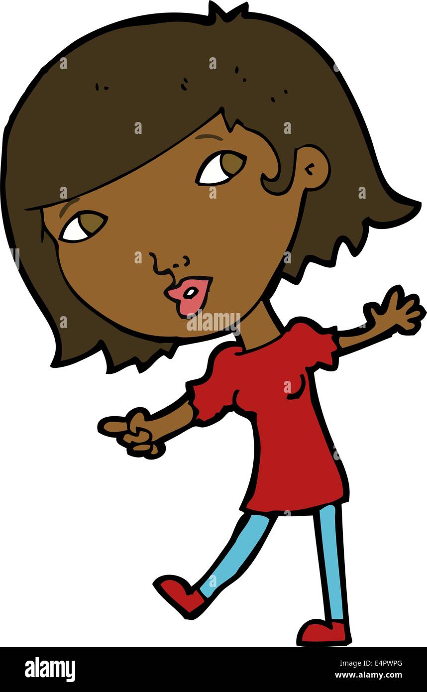 Girl follow Stock Vector Images - Alamy