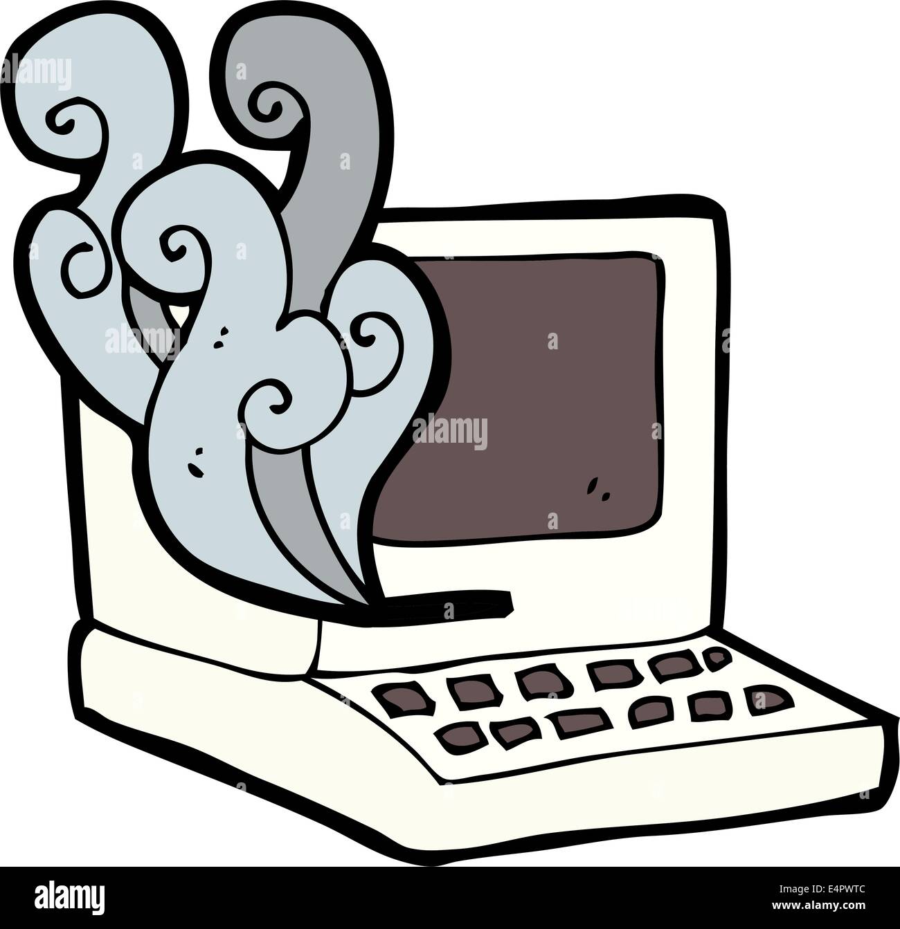 cartoon old computer Stock Vector Image & Art - Alamy