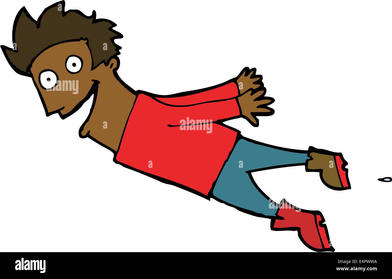 cartoon drenched man flying Stock Vector Image & Art - Alamy