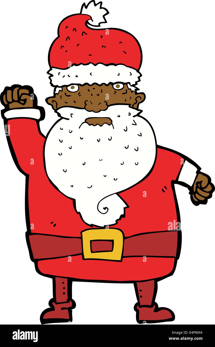 cartoon angry santa claus Stock Vector Image & Art - Alamy