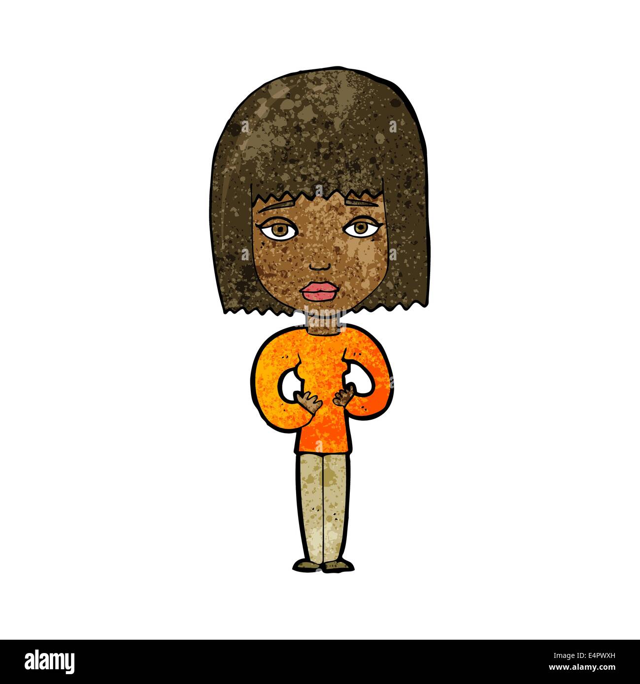 cartoon woman indicating self Stock Vector Image & Art - Alamy