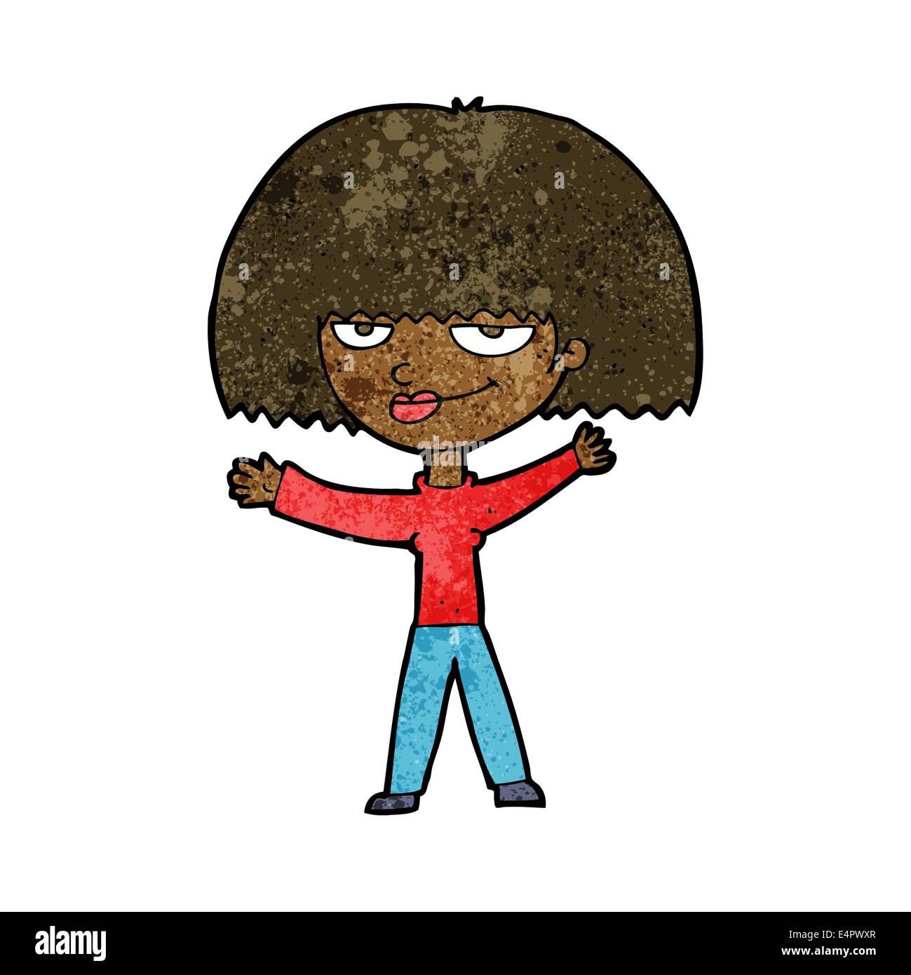 cartoon smug woman Stock Vector Image & Art - Alamy