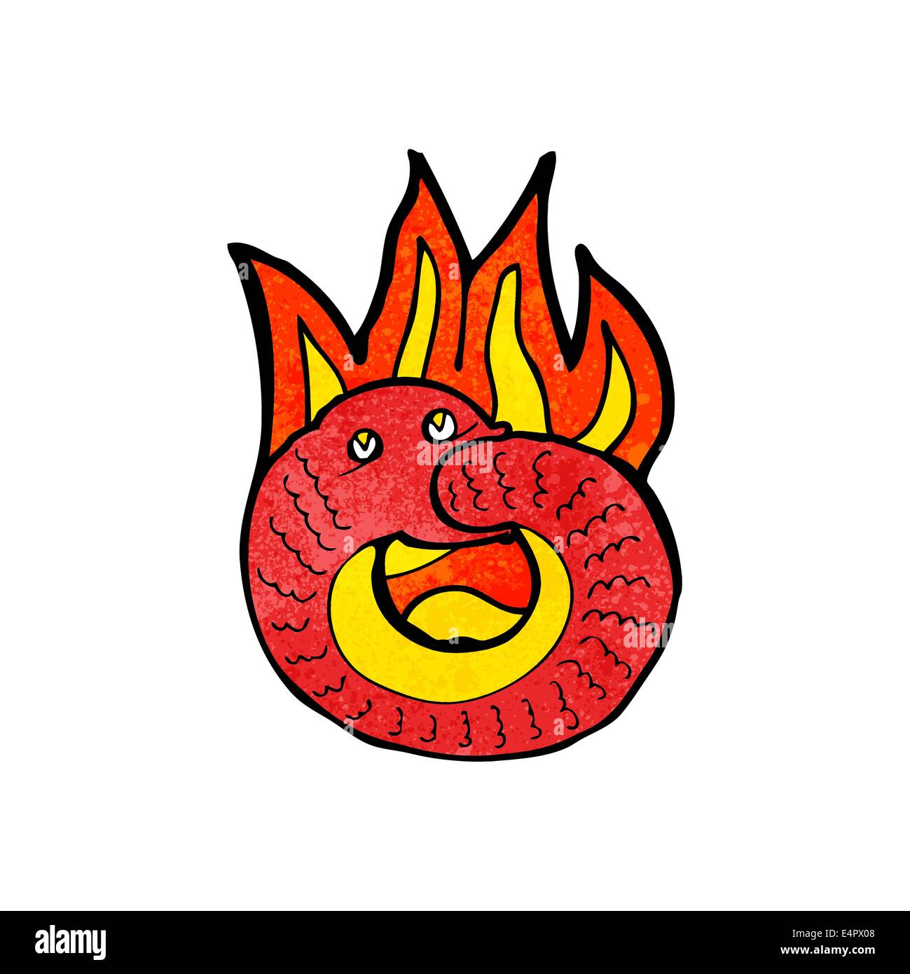 cartoon snake eating own tail Stock Vector Image & Art - Alamy