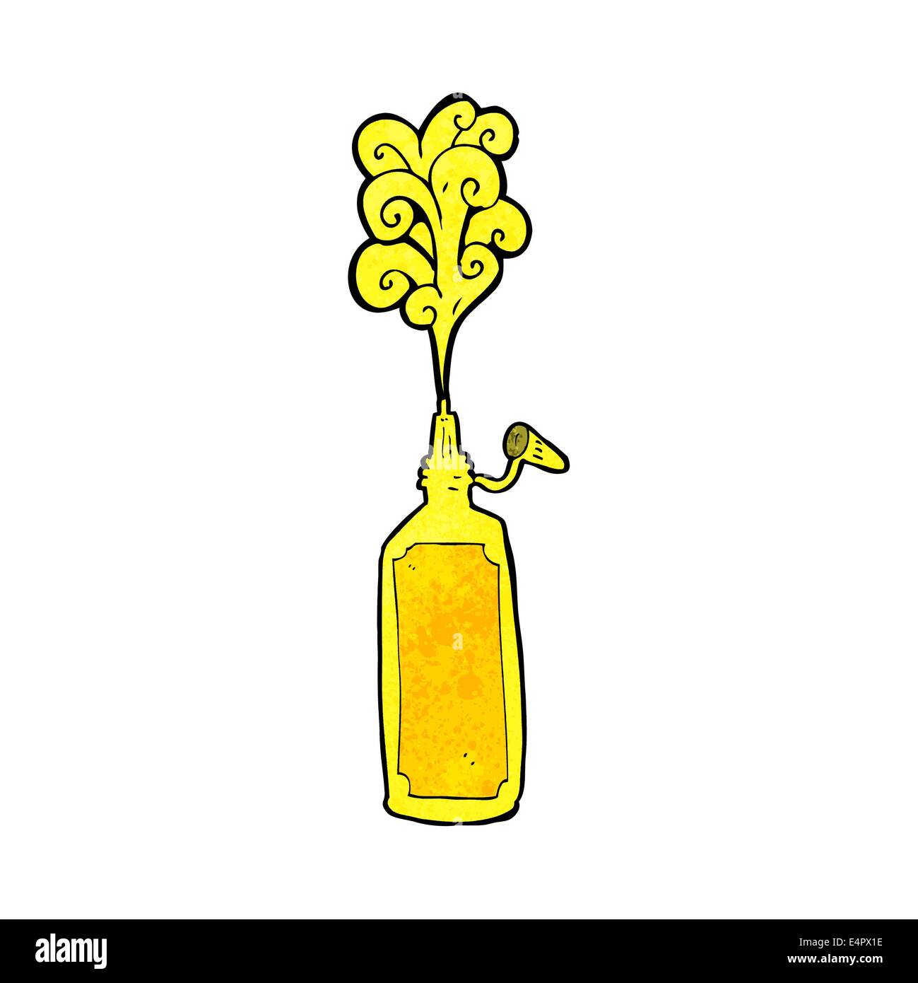 Transparent Cartoon Mustard Bottle