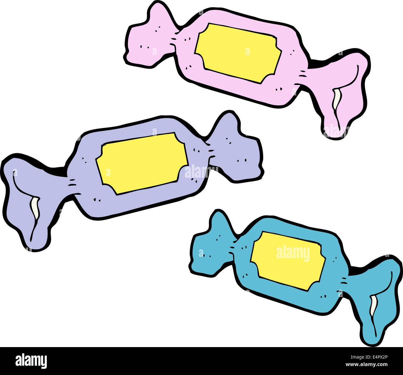 cartoon wrapped candy Stock Vector Image & Art - Alamy