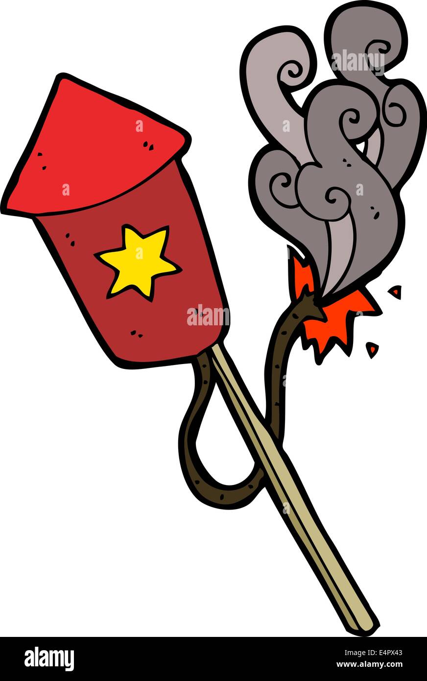 cartoon firework with burning fuse Stock Vector Image & Art - Alamy