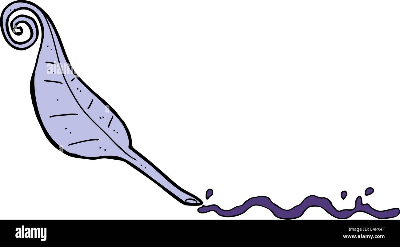 cartoon feather quill Stock Vector Image & Art - Alamy