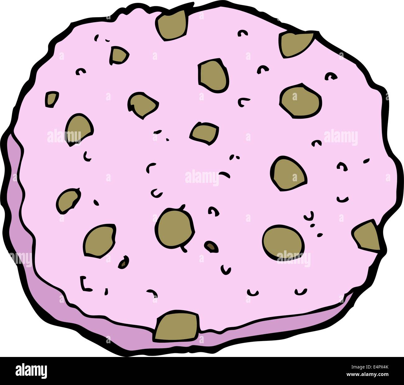 pink cookie cartoon Stock Vector Image & Art - Alamy