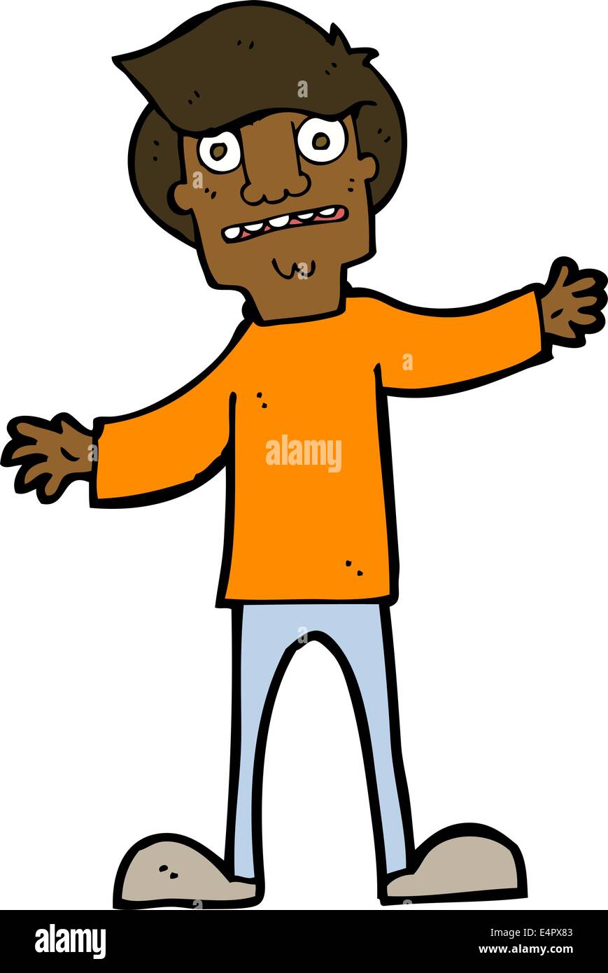cartoon surprised man Stock Vector Image & Art - Alamy