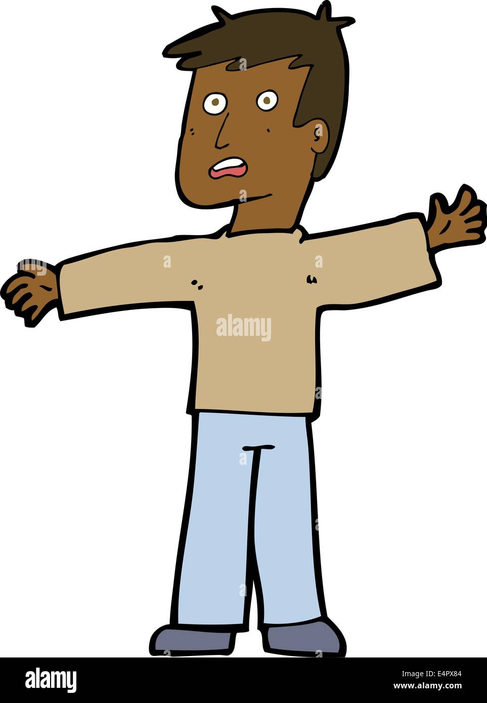 cartoon surprised man Stock Vector Image & Art - Alamy