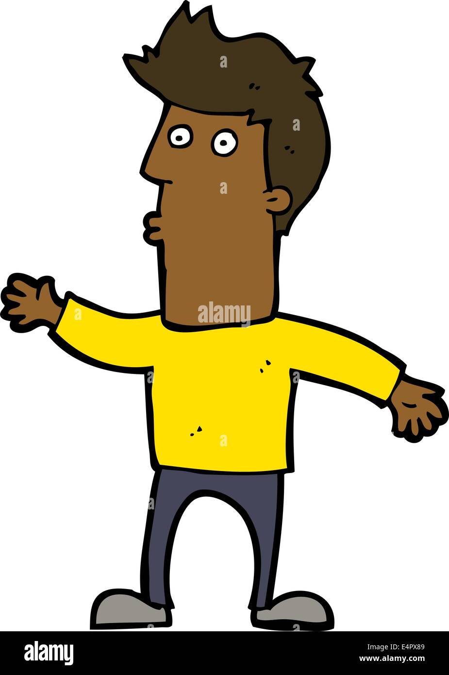 cartoon surprised man Stock Vector Image & Art - Alamy