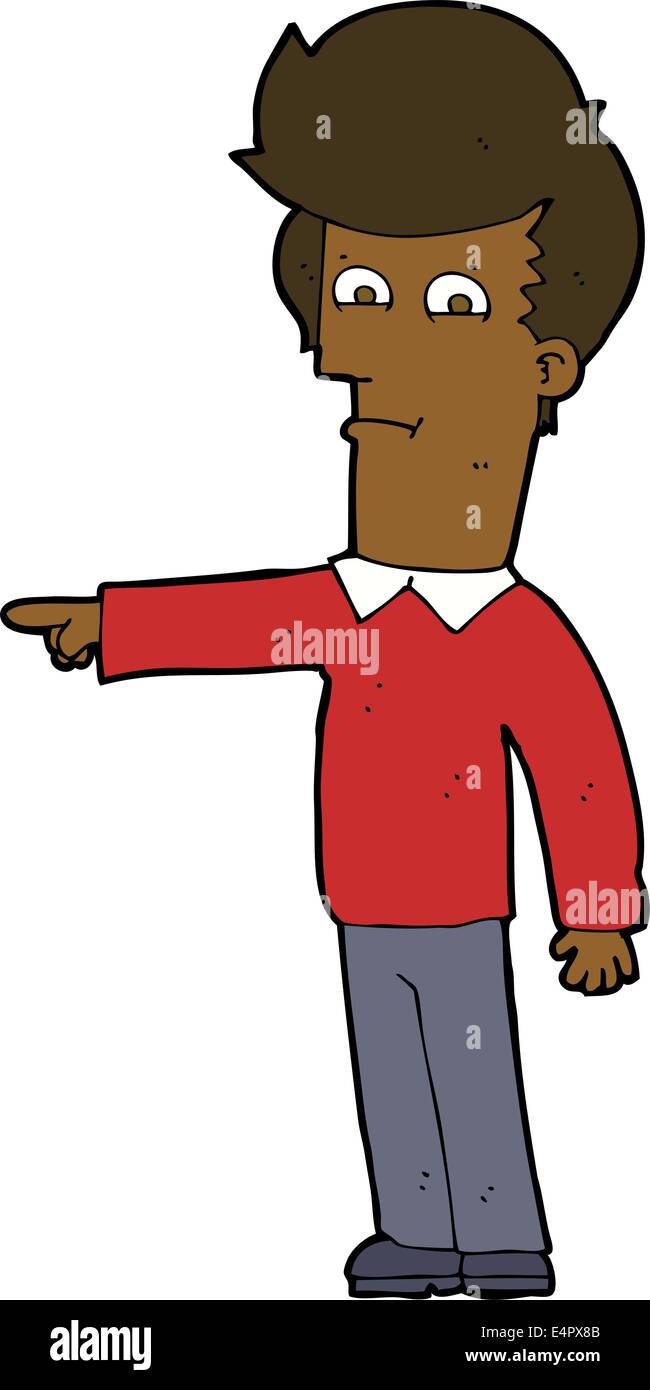 cartoon man pointing Stock Vector Image & Art - Alamy