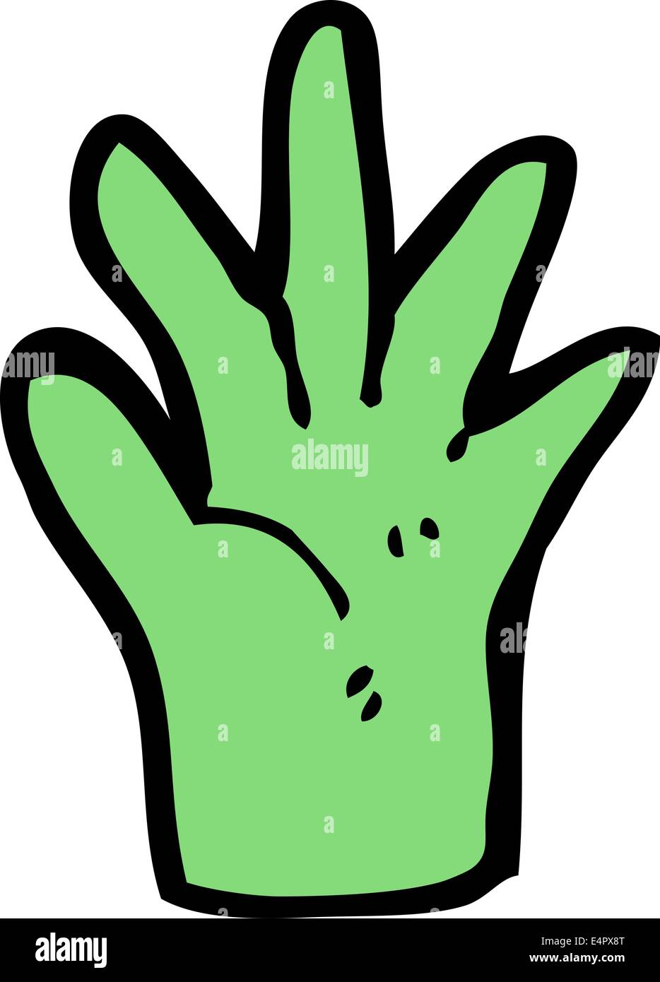 cartoon green hand symbol Stock Vector Image & Art - Alamy
