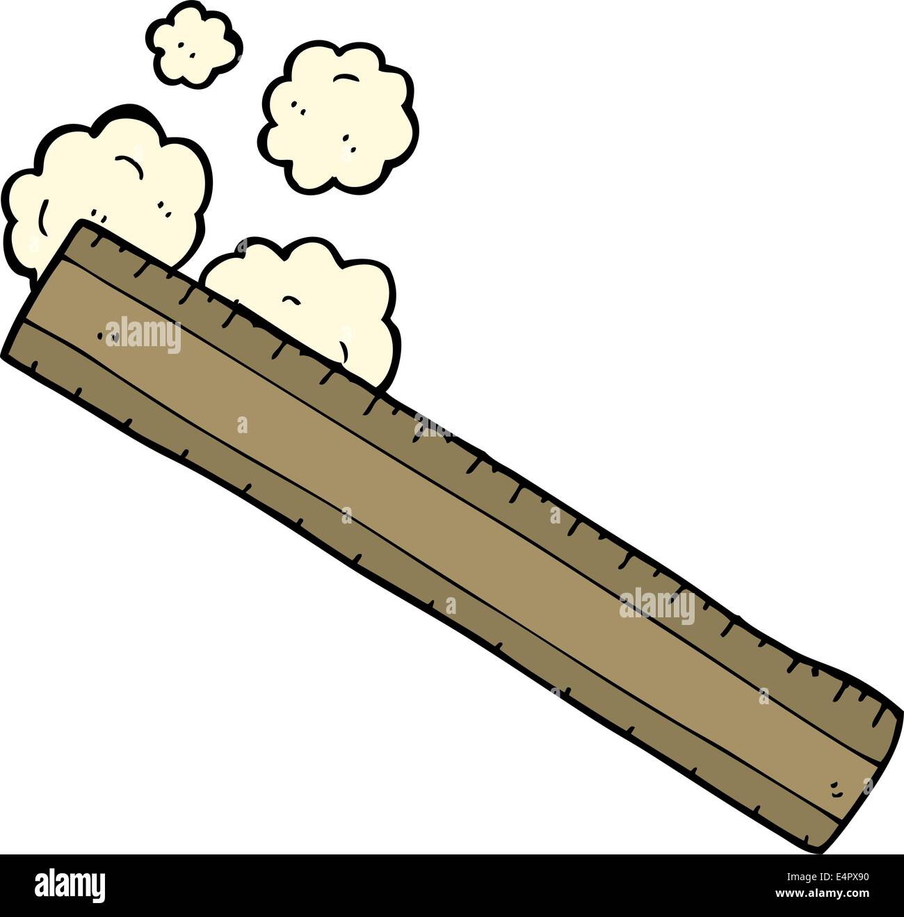 cartoon wooden ruler Stock Vector Image & Art - Alamy