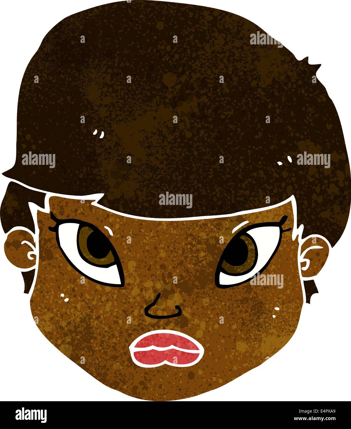 cartoon serious face Stock Vector Image & Art - Alamy