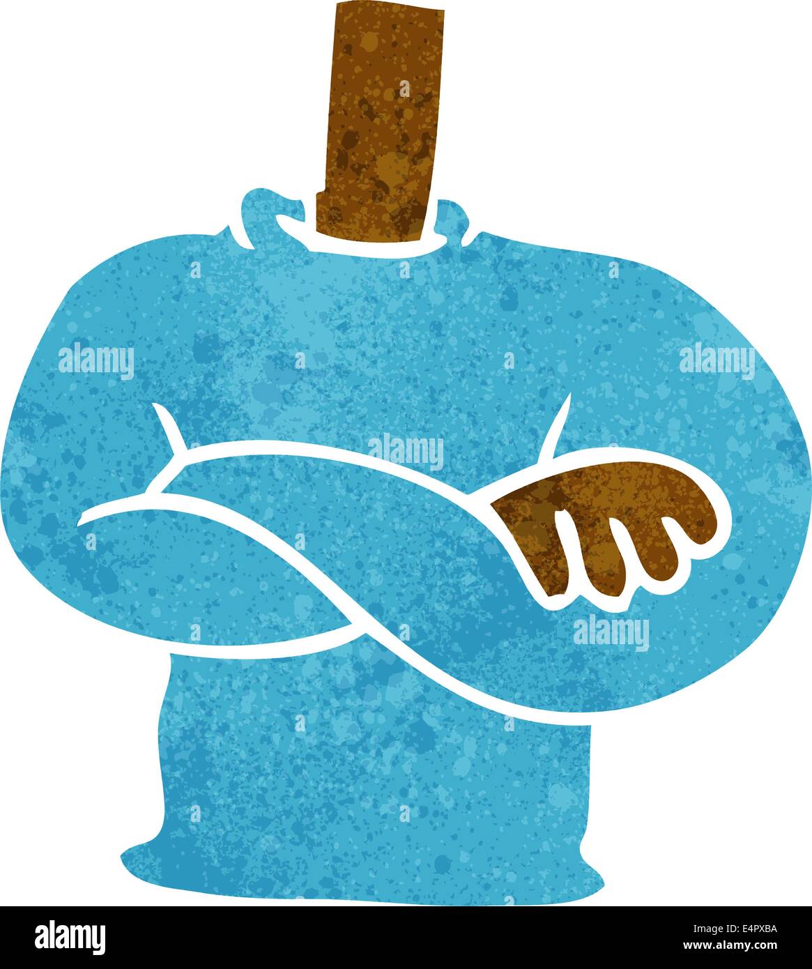 cartoon folded arms body Stock Vector Image & Art - Alamy