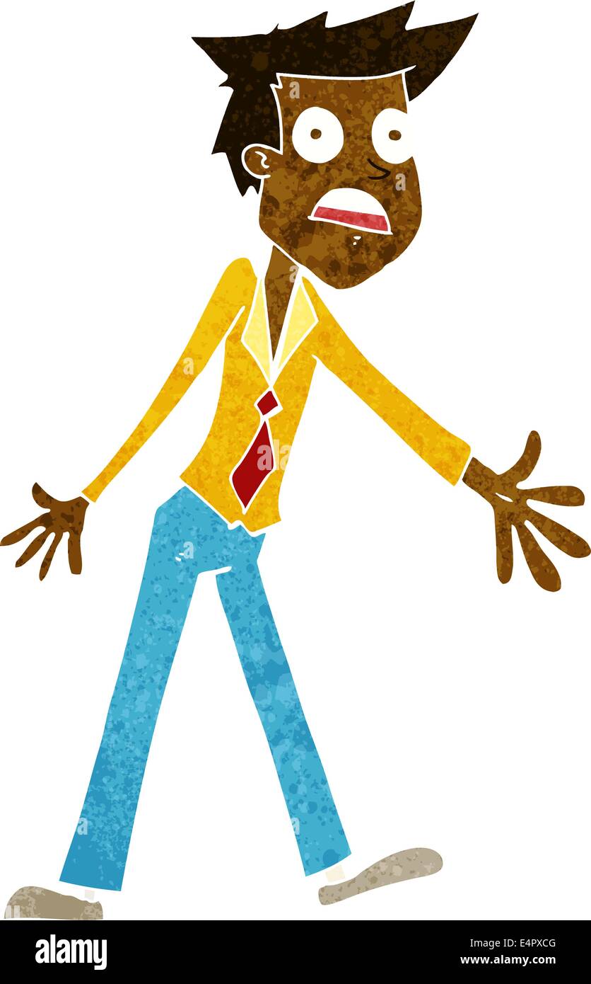 cartoon stressed man Stock Vector Image & Art - Alamy
