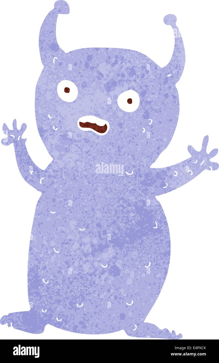 cartoon funny little alien Stock Vector Image & Art - Alamy