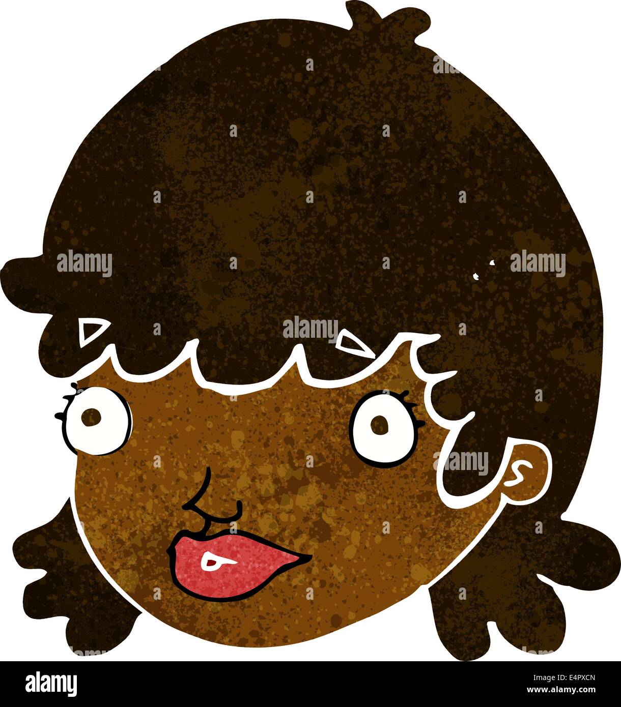 cartoon staring girl Stock Vector Image & Art - Alamy