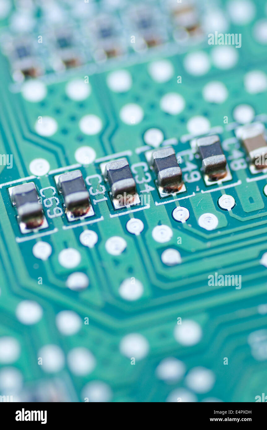 Picture of a detail electronic part. With nice details and colors Stock ...