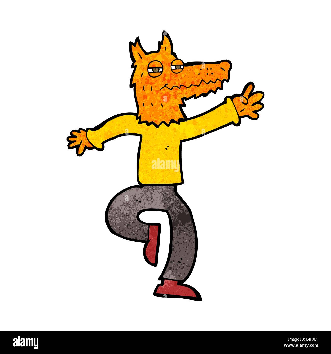 cartoon happy fox man Stock Vector Image & Art - Alamy