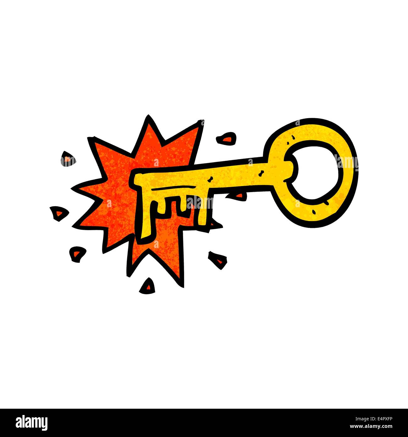 Cartoon old key Cut Out Stock Images & Pictures - Alamy