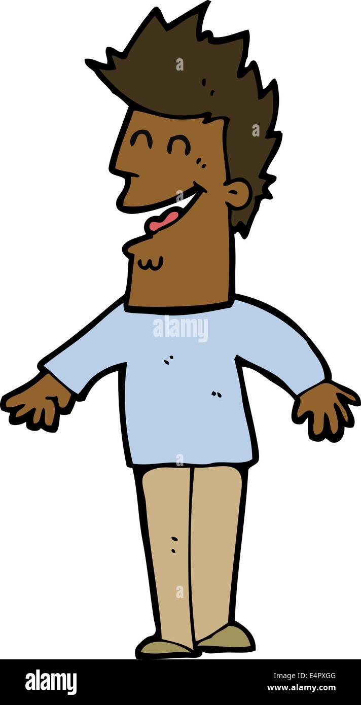 cartoon happy man Stock Vector Image & Art - Alamy