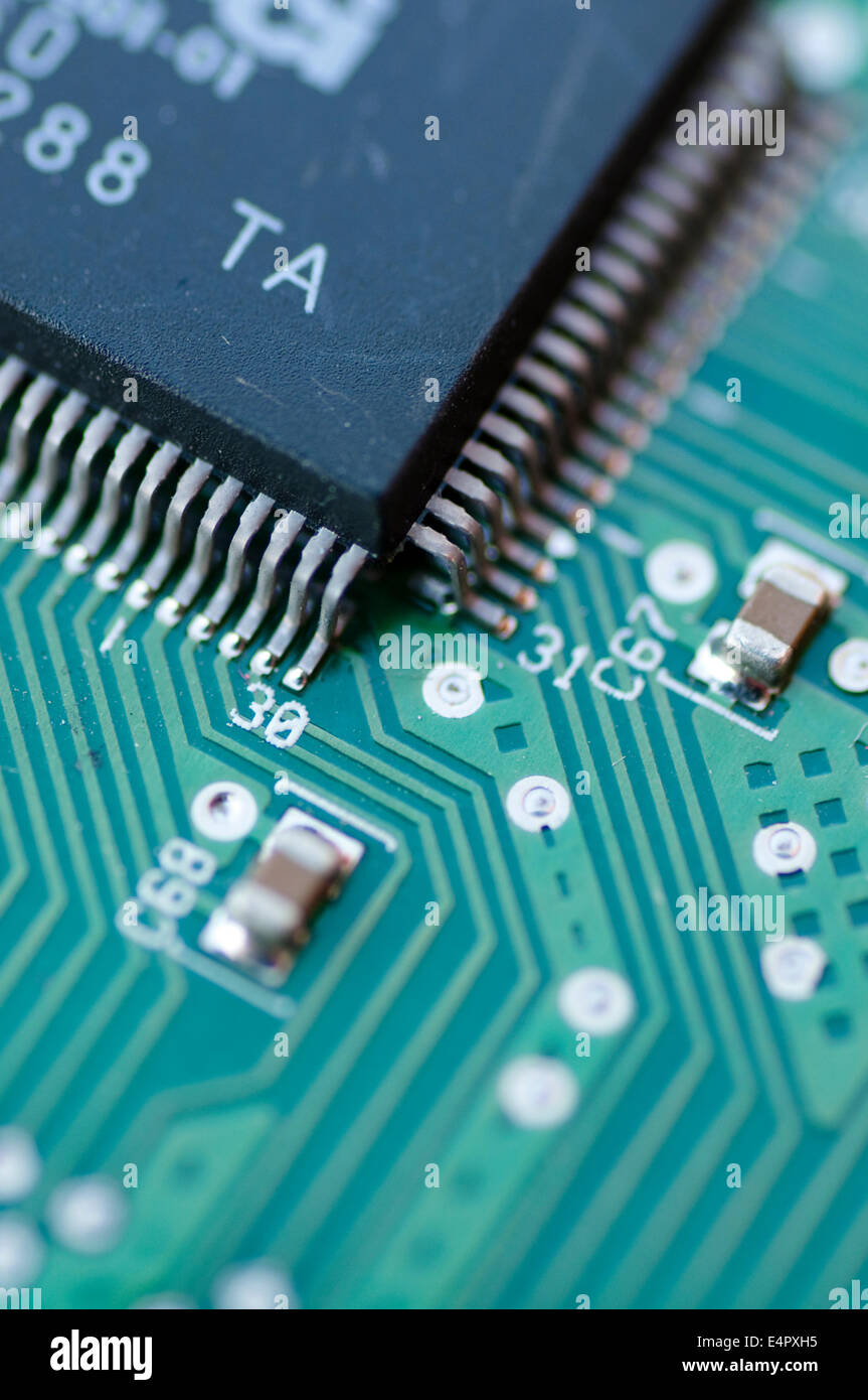 Picture of a detail electronic part. With nice details and colors Stock ...