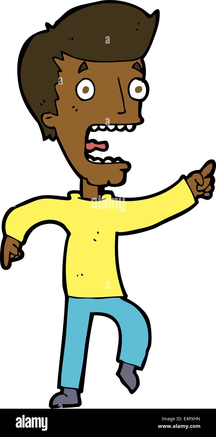 cartoon terrified man Stock Vector Image & Art - Alamy