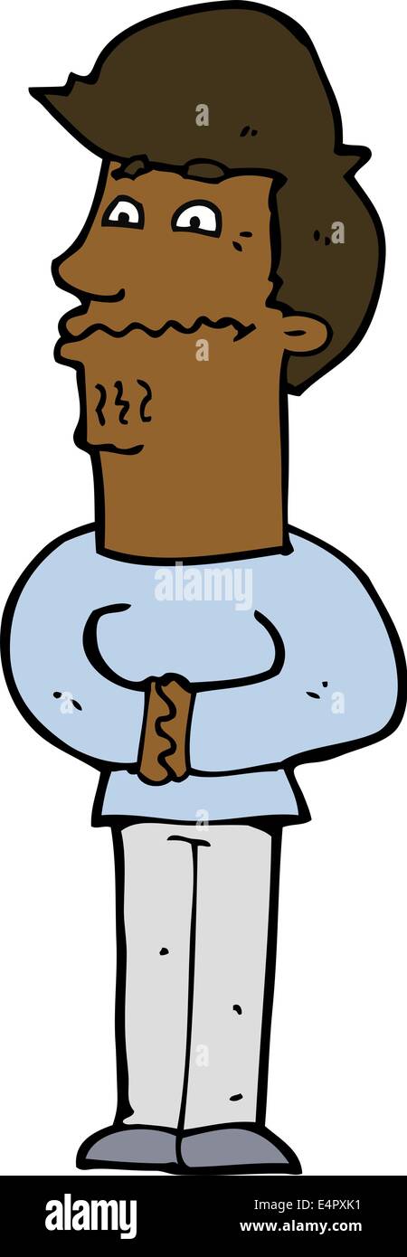 cartoon nervous man Stock Vector Image & Art - Alamy
