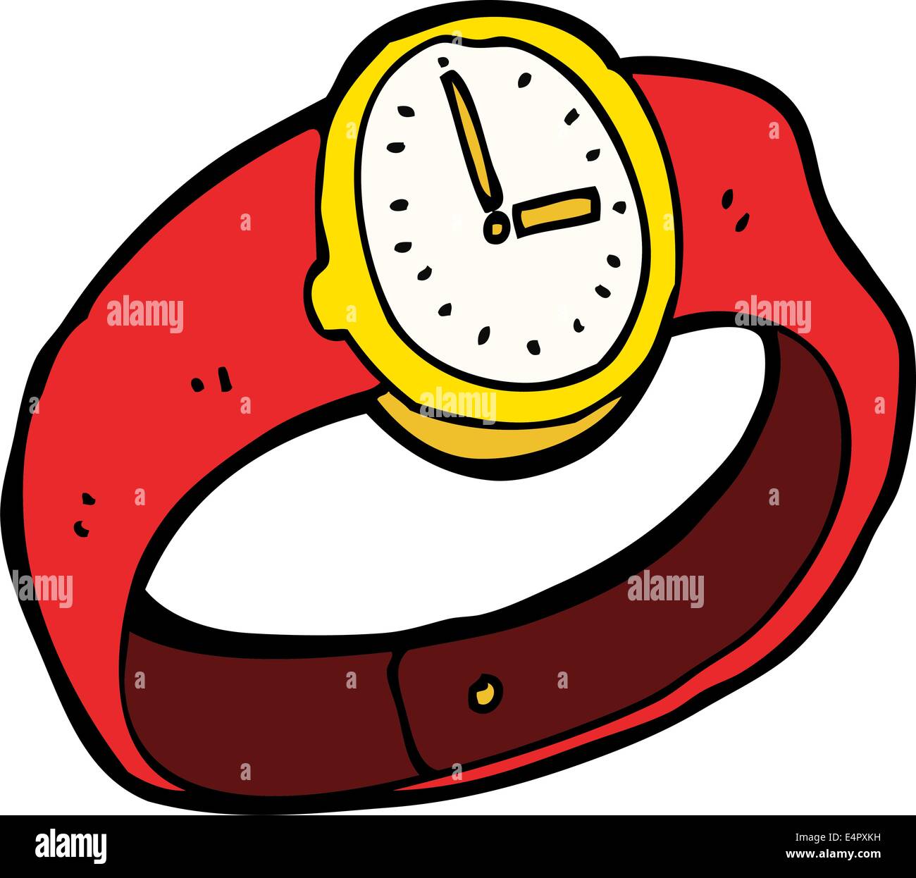 cartoon wrist watch Stock Vector Image & Art - Alamy