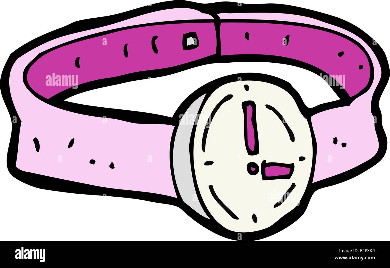 Cartoon wrist watch doodle hi-res stock photography and images - Alamy