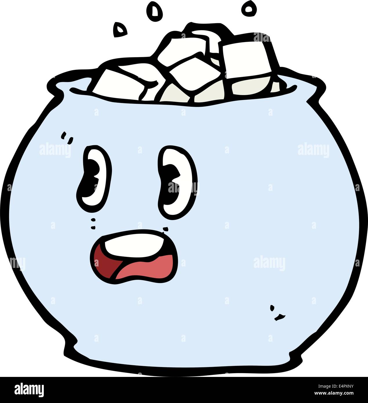 cartoon bowl of sugar Stock Vector Image & Art - Alamy