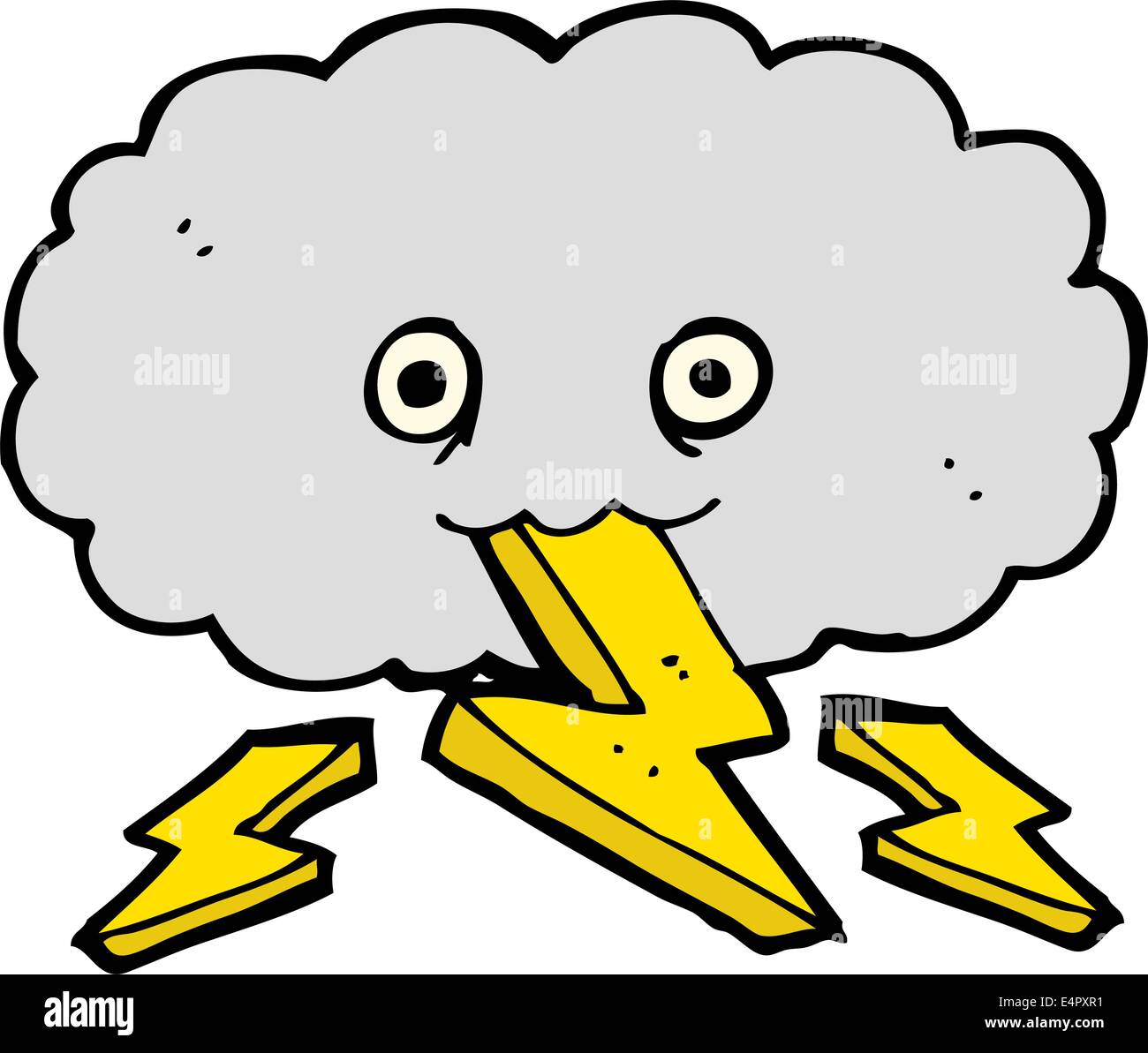 Thundercloud cartoon character hi-res stock photography and images - Alamy