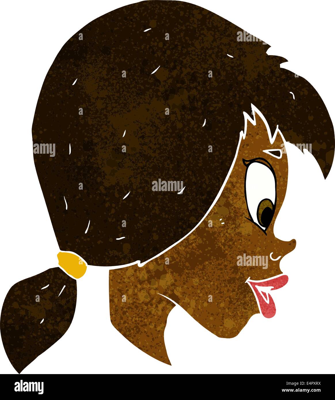 cartoon pretty female face Stock Vector Image & Art - Alamy