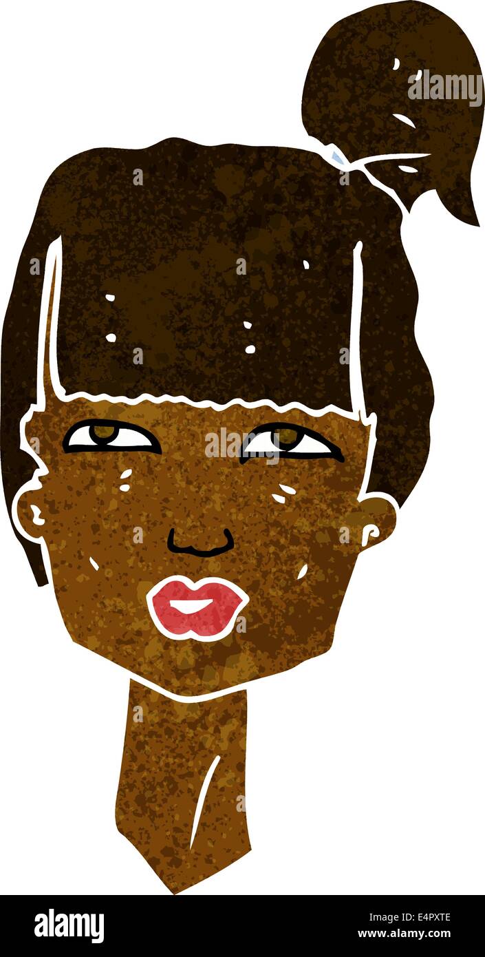cartoon female head Stock Vector Image & Art - Alamy