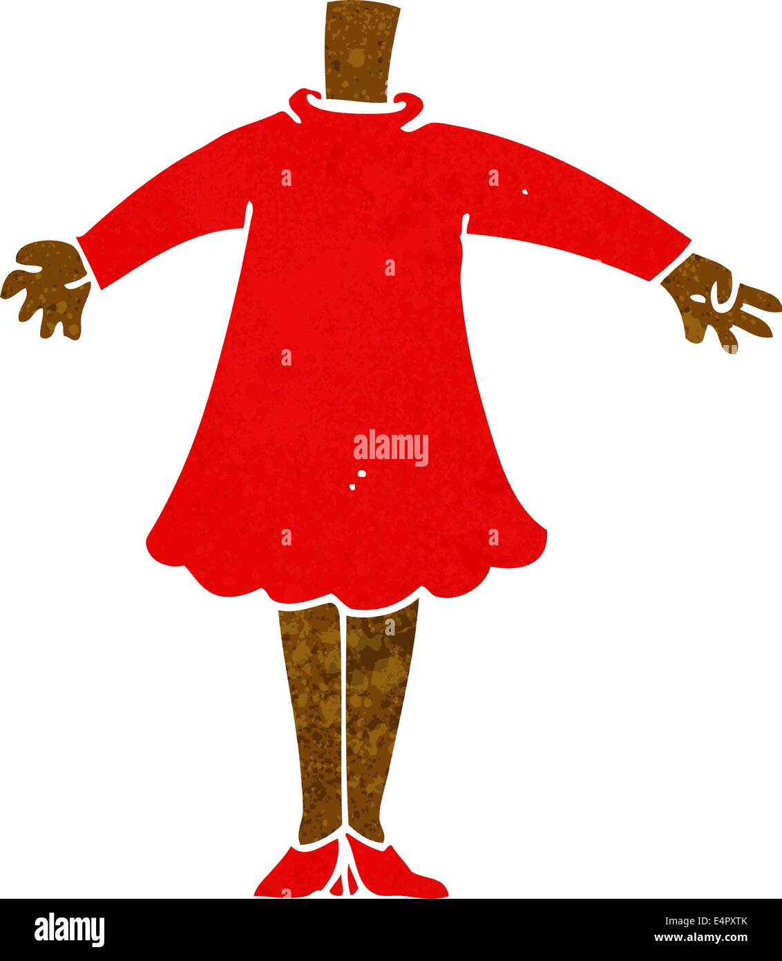 cartoon female body (add photos or mix and match cartoons Stock Vector ...