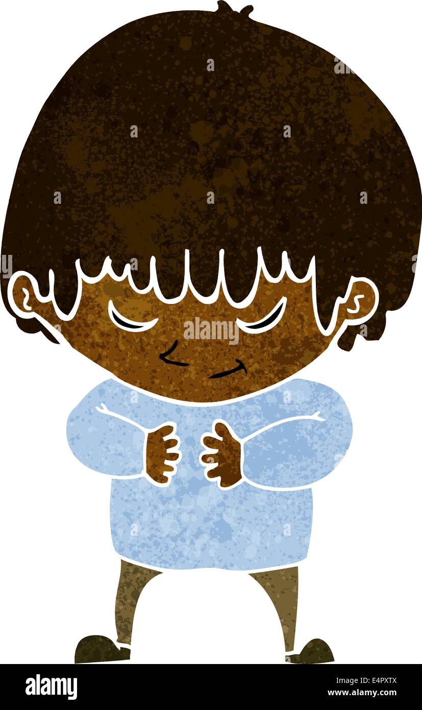cartoon shy boy Stock Vector Image & Art - Alamy