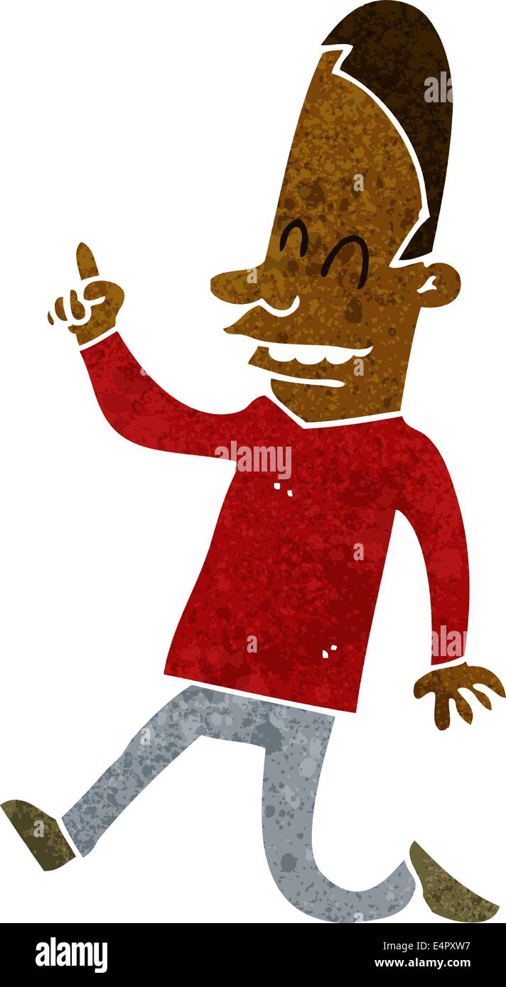 cartoon happy man pointing Stock Vector Image & Art - Alamy
