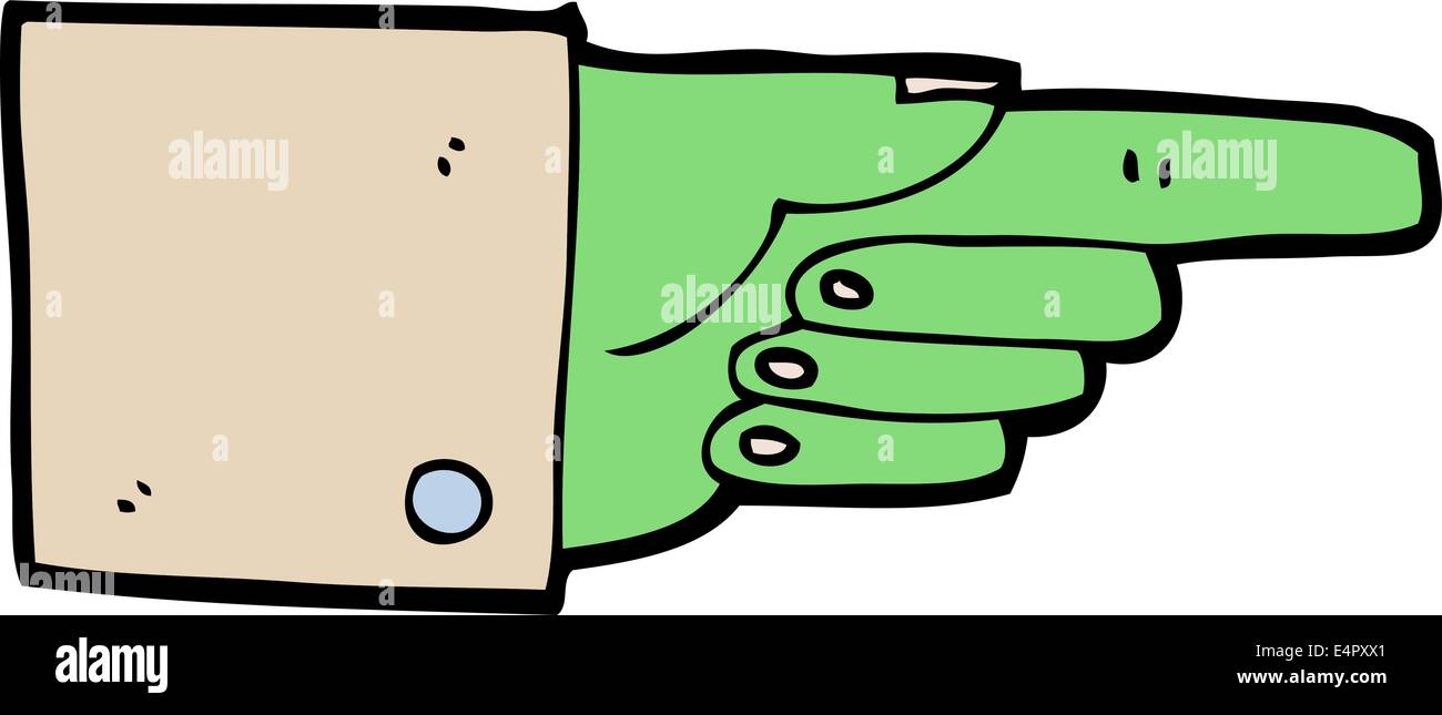 cartoon pointing zombie hand Stock Vector Image & Art - Alamy